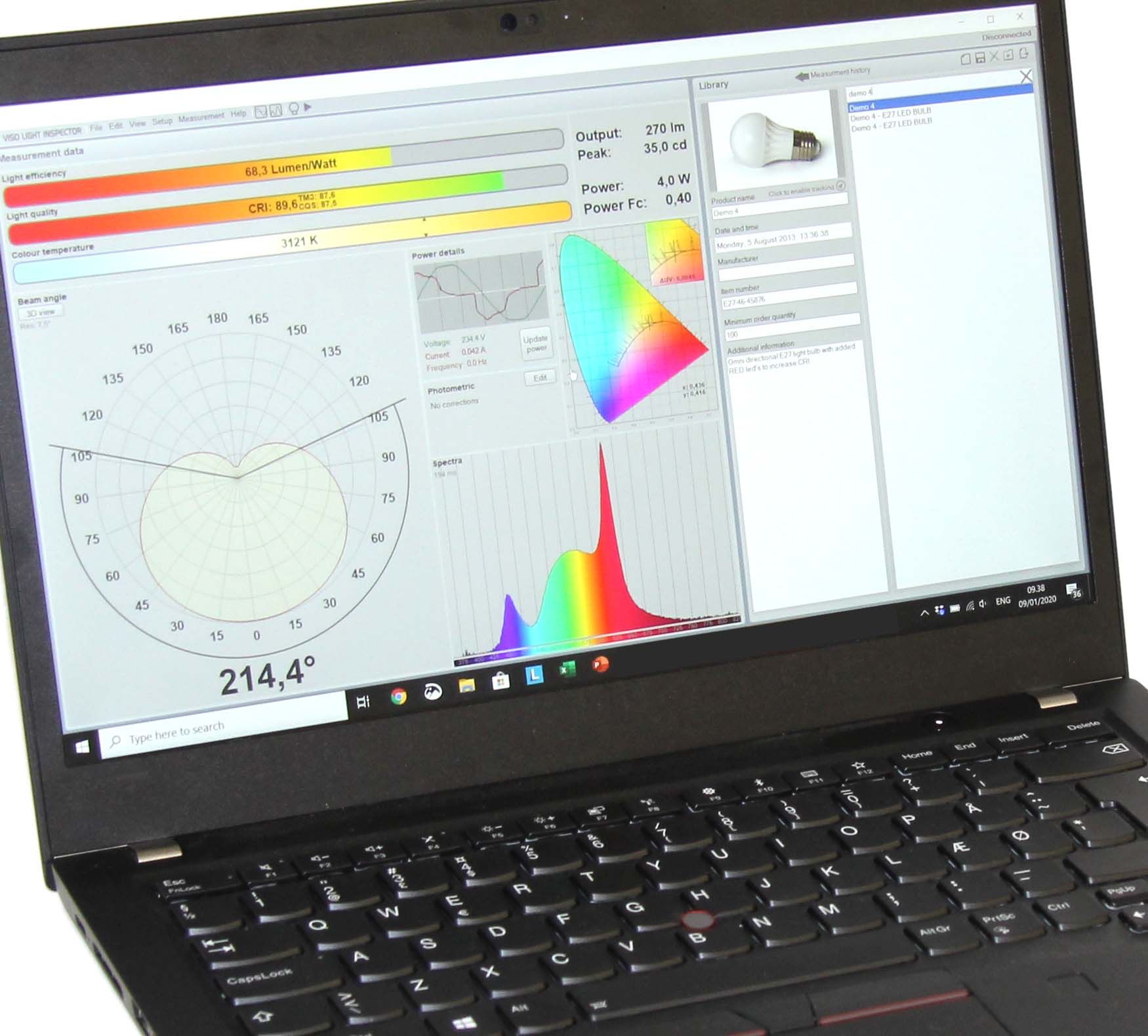 Light Inspector software - Viso Systems - Free photometric software