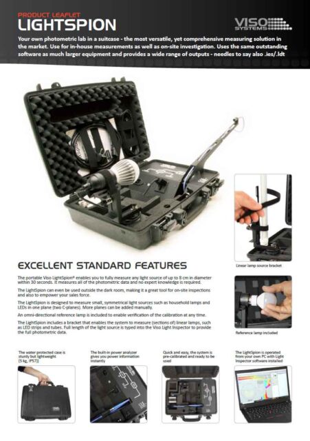 Brochures - Viso Systems - Light measurement devices for photometry labs