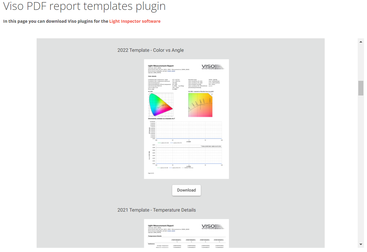 Lots of pre-designed PDF templates - Viso Systems