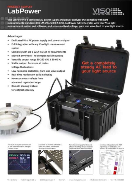 Brochures - Viso Systems - Light measurement devices for photometry labs